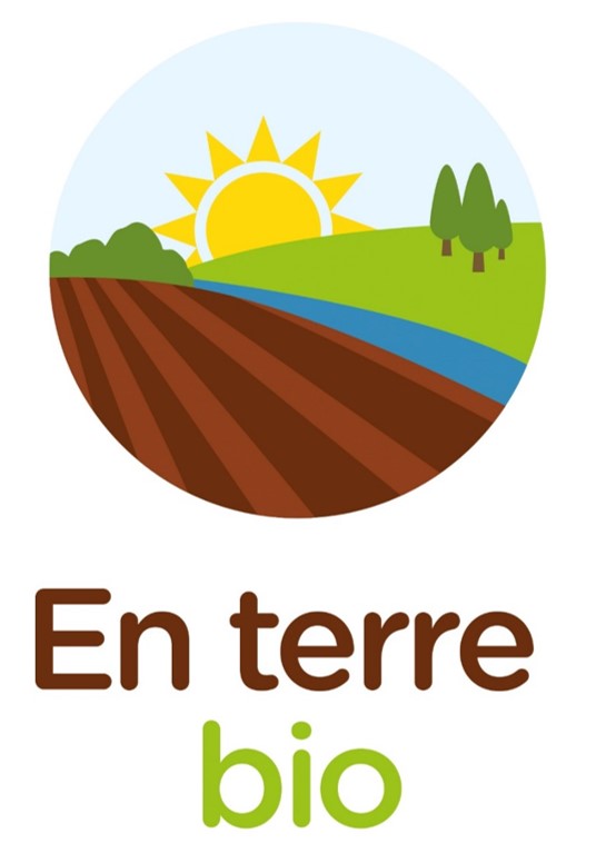 Logo en terre bio - Biowallonie