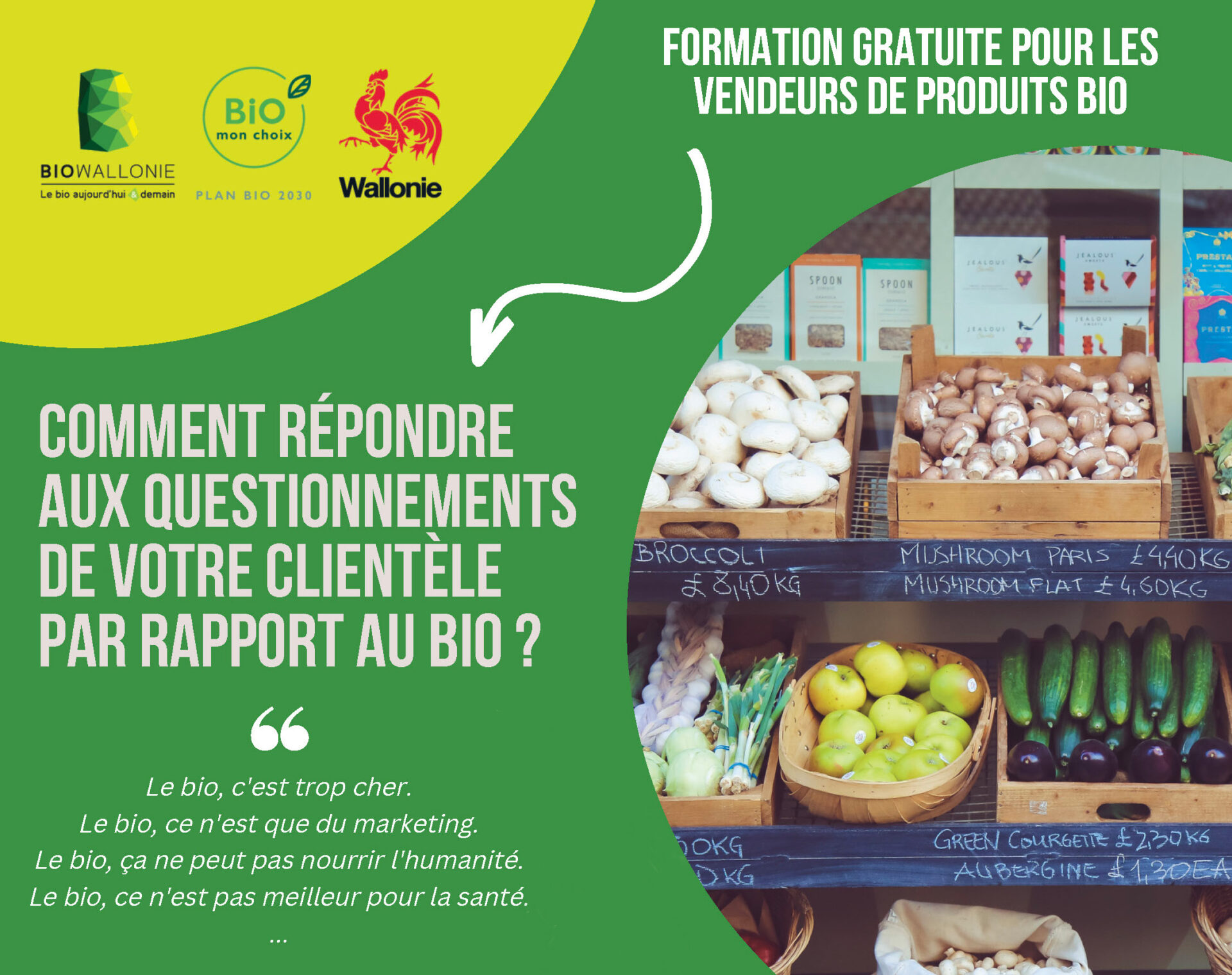 Formation argumentaire bio - Biowallonie